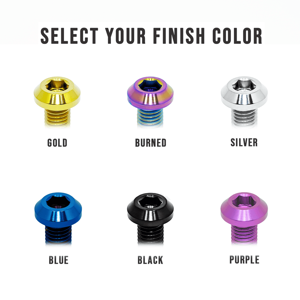 ZSPEC M10-1.25x25mm Dress Up Bolts® Fastener, Titanium GR5, Angled Head ...