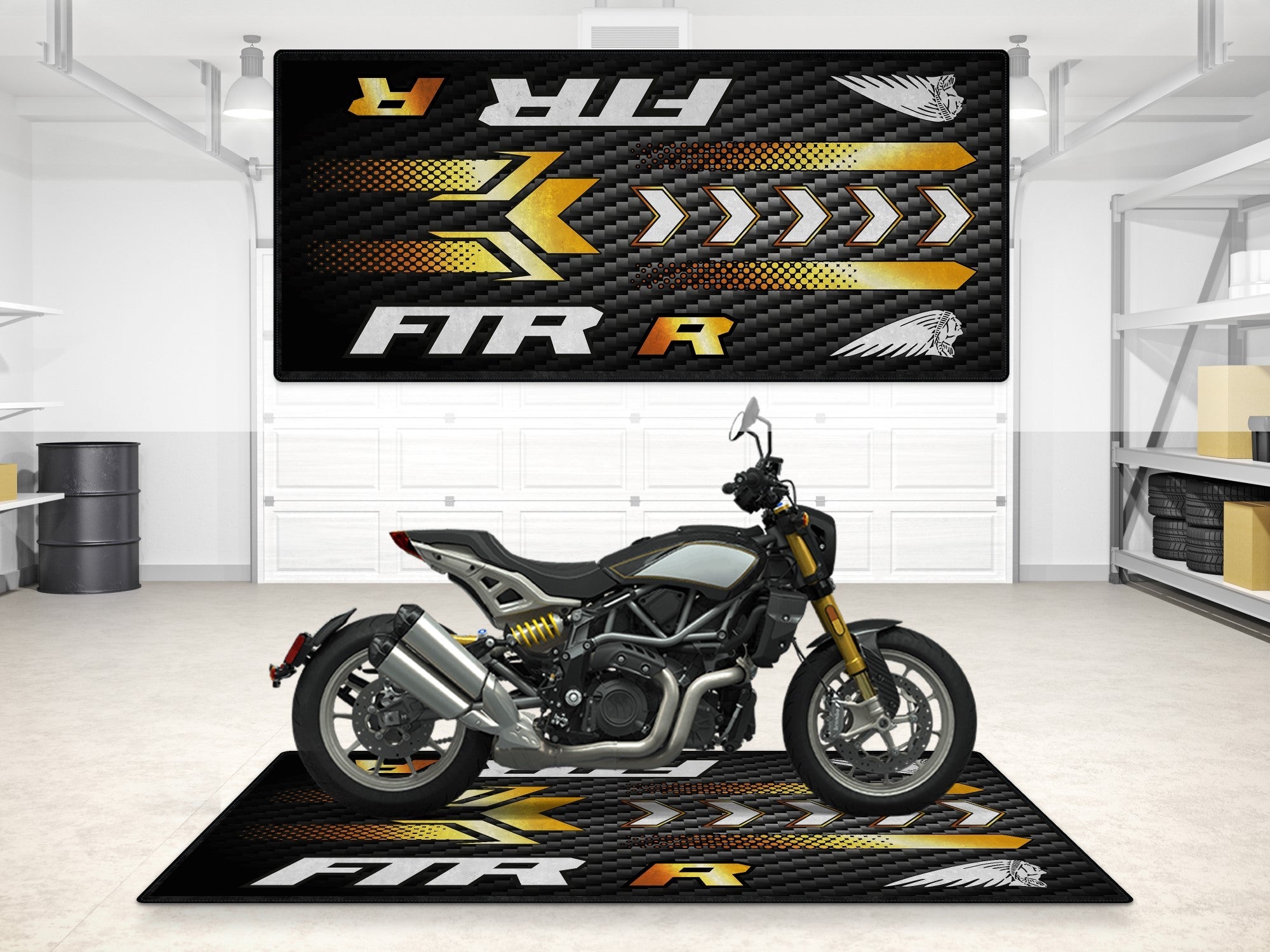 Designed Pit Mat for Indian FTR Carbon 1200 Motorcycle - MM7317 ...