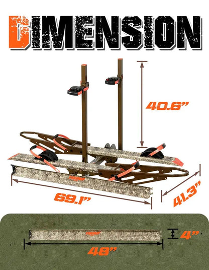 Camo 2-Bike Hitch E-bike Rack with Ramp | Howling Moto