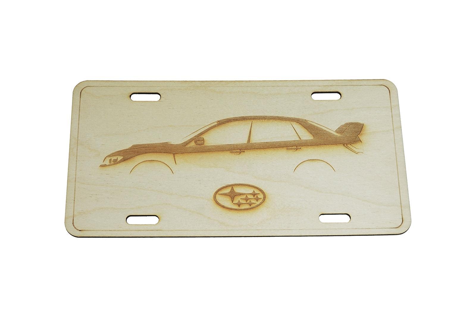 ZSPEC Subaru Impreza WRX STi License Plate, Birch, Ornamental | Howling ...